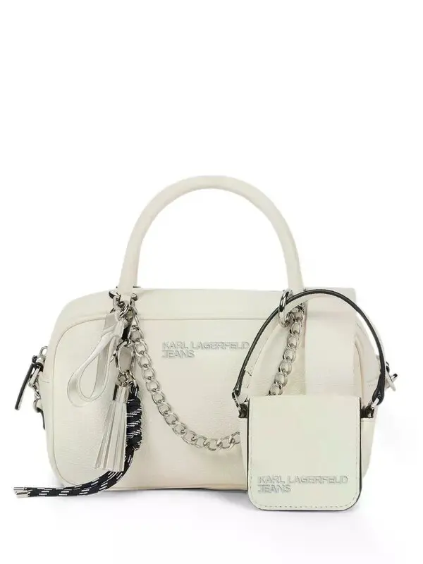 Karl Lagerfeld Charm-embellished Tote Bag - Neutrals