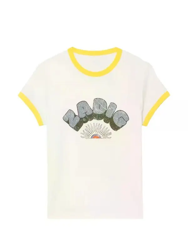 Zadig&Voltaire Tunisien Logo-print T-shirt - Neutrals