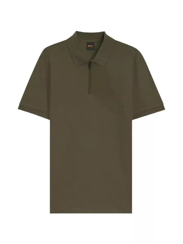 BOSS Zip-fastening Polo Shirt - Green