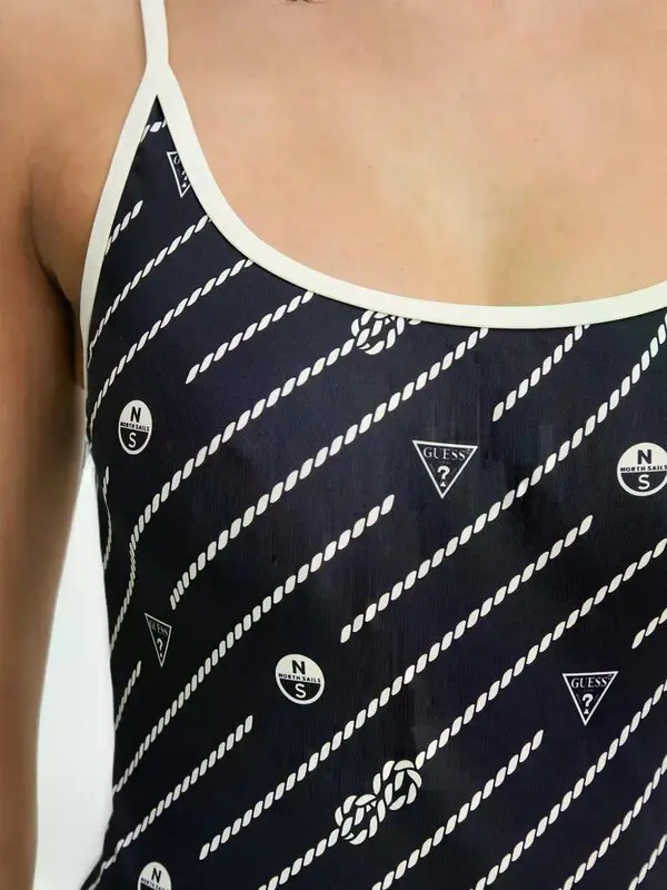 Guess Rope-print Swimsuit