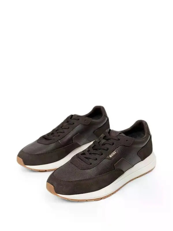 BOSS Logo-plaque Panelled Sneakers