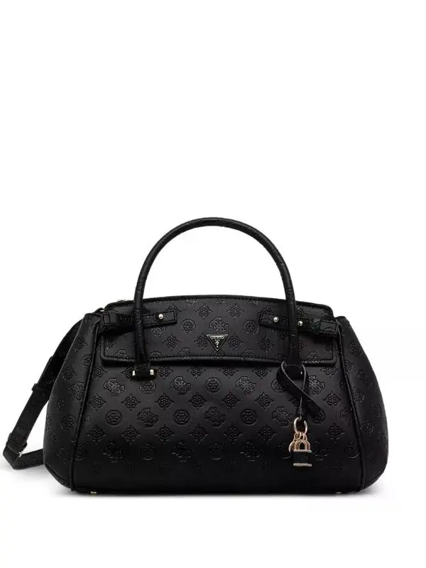Guess Logo-embossed Tote Bag - Black