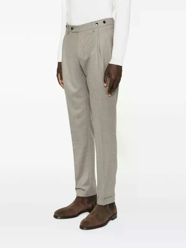 BERWICH Pleated Wool Trousers