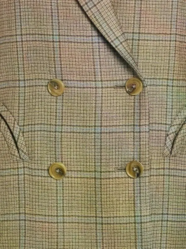 BLAZÉ MILANO Check Double-breasted Blazer