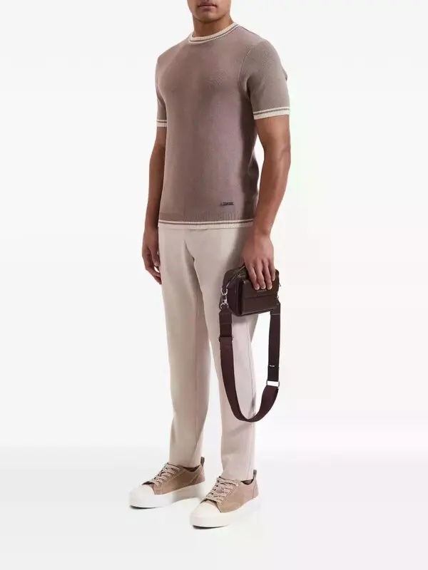MAUVAIS Elasticated-waistband Tailored Trousers