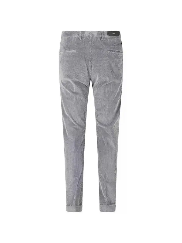 BRIGLIA 1949 Corduroy Slim-fit Trousers - Grey