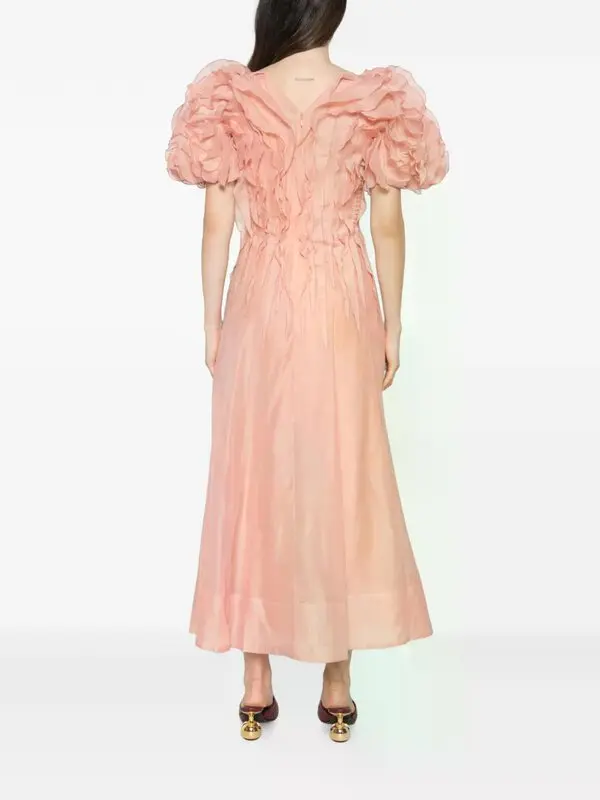 Aje Ruffled Puff-sleeve Dress