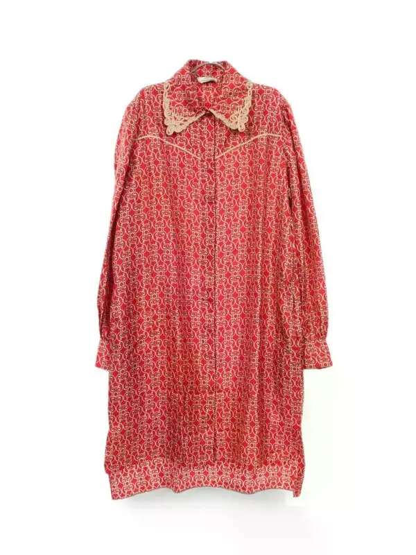 Fendi 2010s Monogram-print Shirt Dress