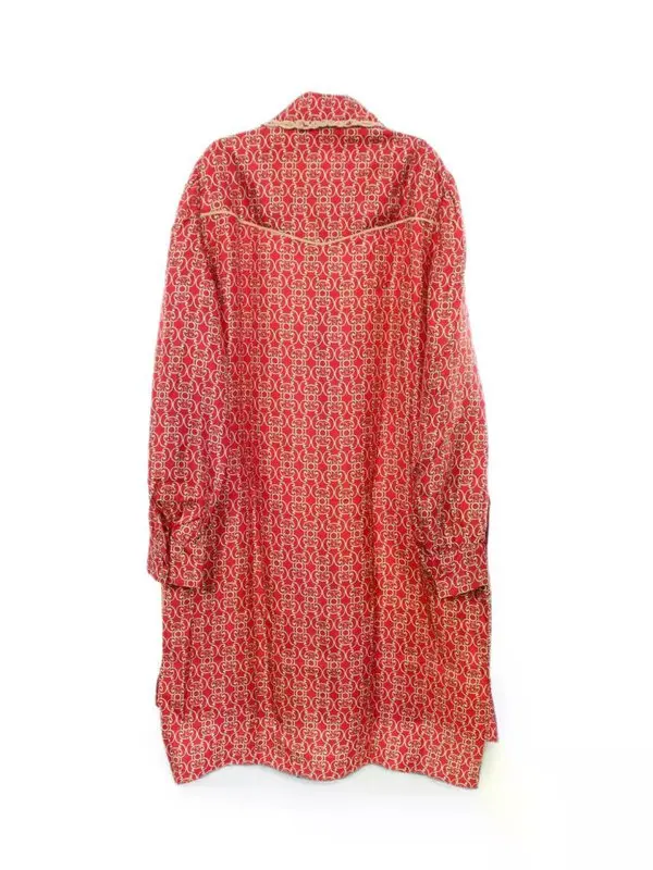 Fendi 2010s Monogram-print Shirt Dress