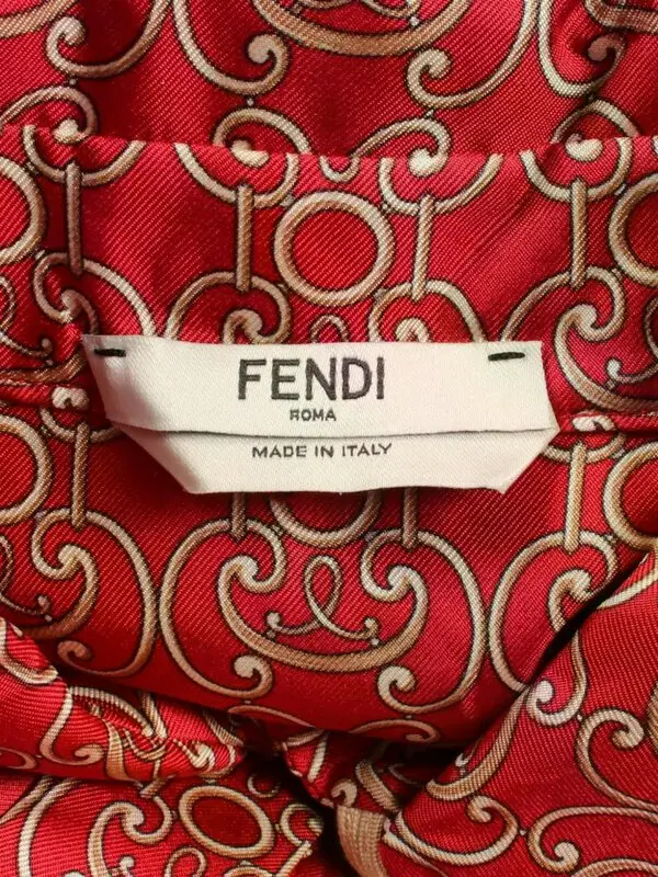 Fendi 2010s Monogram-print Shirt Dress