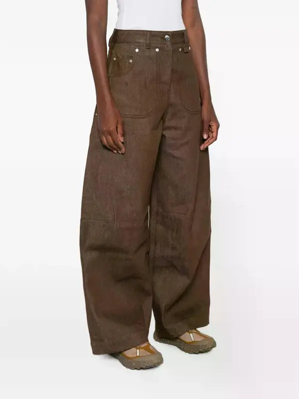 Simone Rocha Embellished Logo-patch Jeans