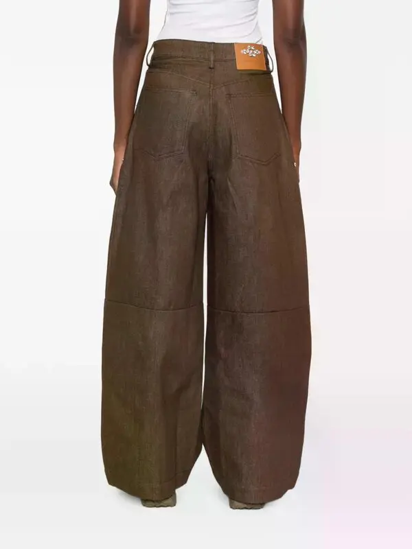 Simone Rocha Embellished Logo-patch Jeans