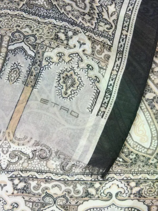 Etro Paisley-print Chevron Scarf