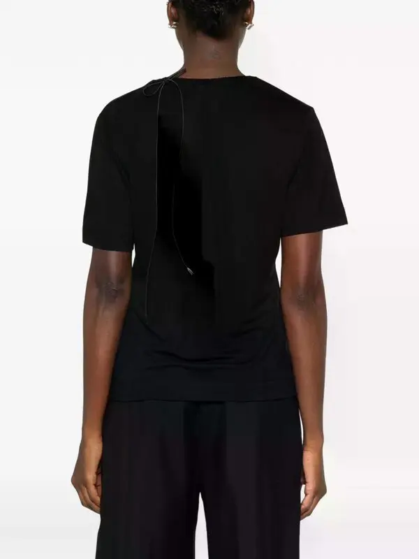 Simone Rocha Bow Detail Crew Neck T-shirt