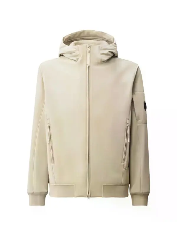 C.P. COMPANY Lens-detail Hooded Jacket - Neutrals