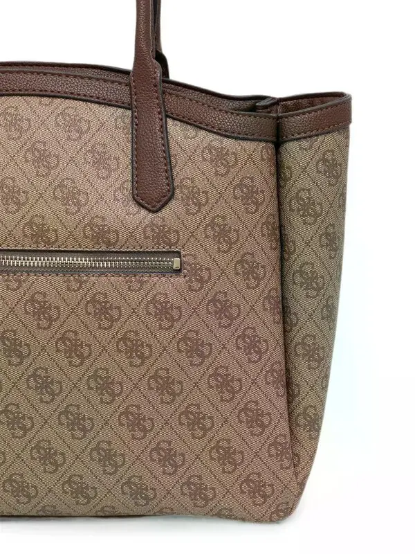 Guess Logo-print Grained Tote Bag