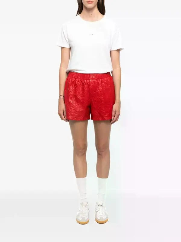 Zadig&Voltaire Pax Crinkled-leather Shorts