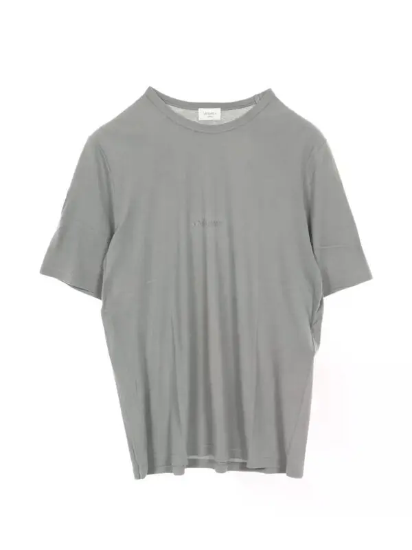 Saint Laurent Logo-embroidered T-shirt - Grey