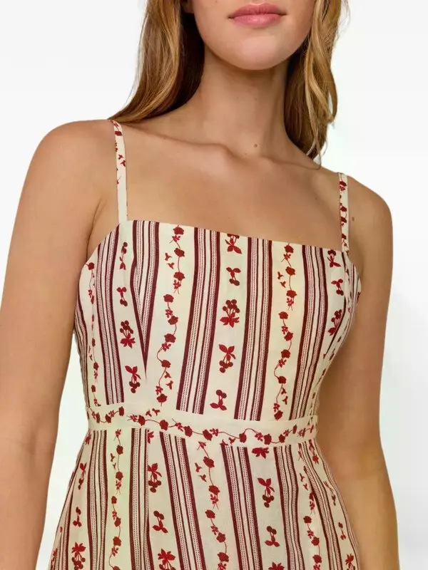 PALM. NOOSA Celine Floral Print Tiered Maxi Dress