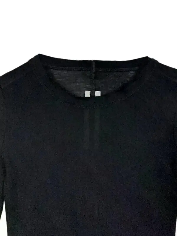 Rick Owens Rib Ls T-shirt - Black