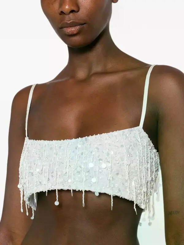 ASTA RESORT Yasmin Bead-embellished Bralette