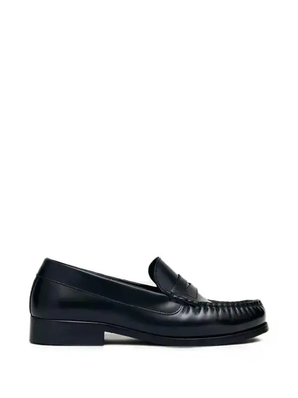 ALOHAS Rivet Leather Penny Loafers