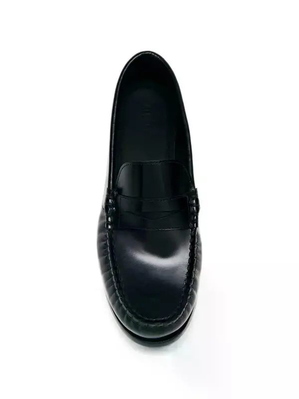 ALOHAS Rivet Leather Penny Loafers