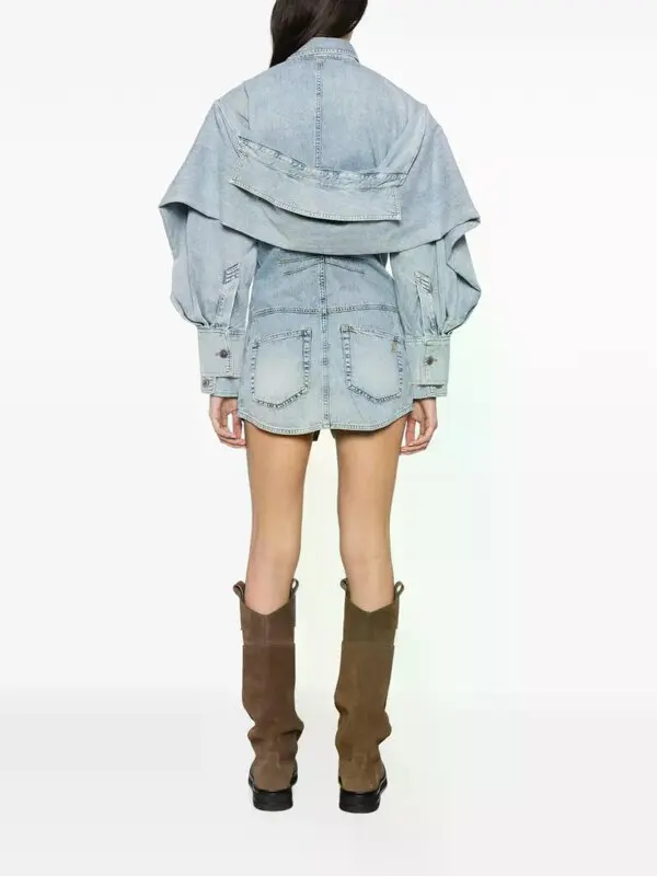 Attico Denim Mini Dress