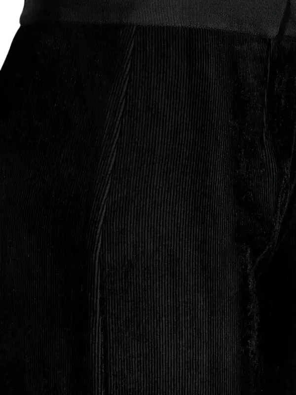 FORTE_FORTE Ribbed Velvet High-waisted Trousers