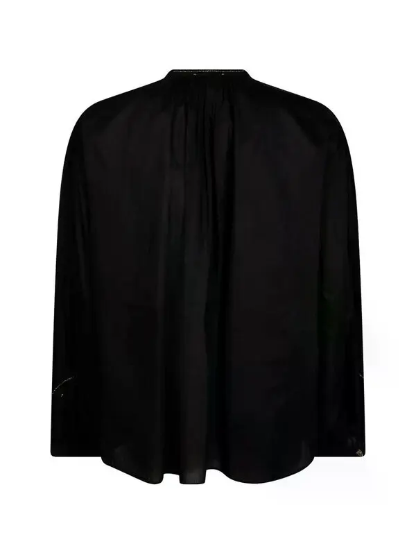FORTE_FORTE Bead-embroidered Blouse - Black