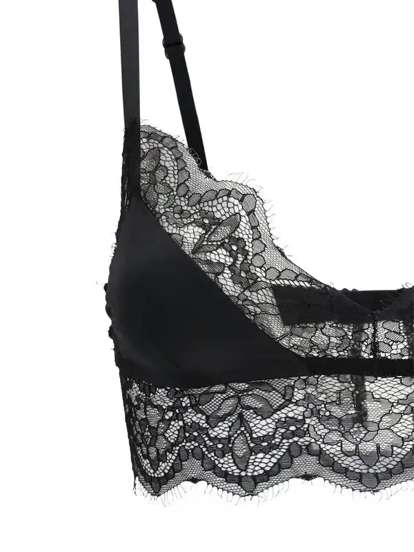 Dolce & Gabbana Lace-trim Satin Bralette