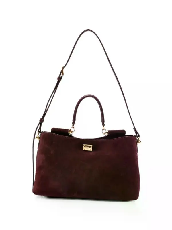 Dolce & Gabbana Sicily Logo-plaque Tote Bag - Red