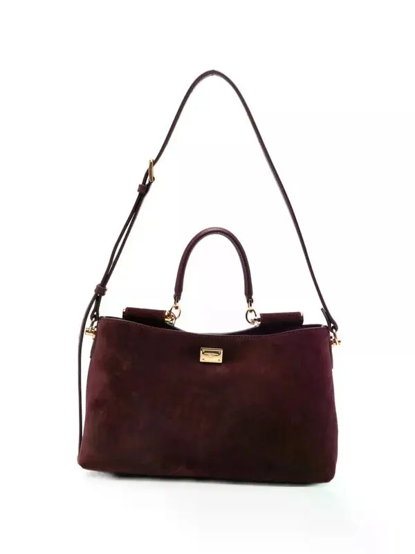 Dolce & Gabbana Sicily Logo-plaque Tote Bag - Red