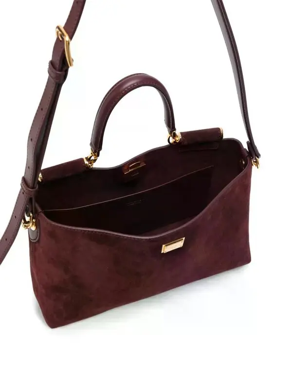 Dolce & Gabbana Sicily Logo-plaque Tote Bag - Red