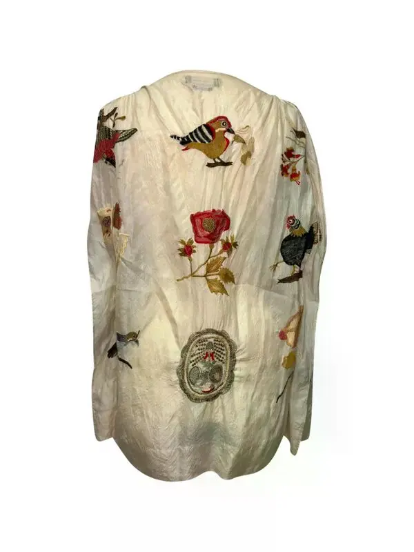 ISABEL MARANT VINTAGE Embroidered Boat-neck Blouse