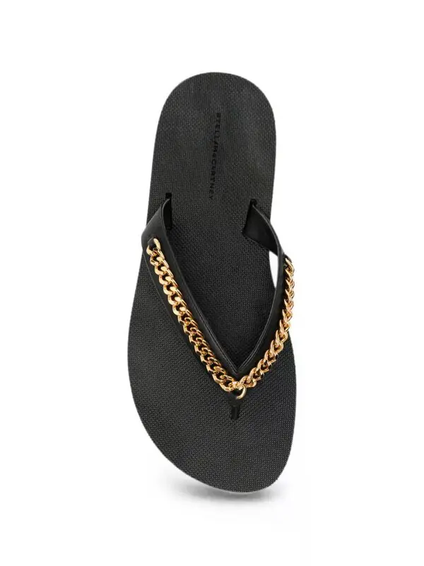 Stella McCartney Falabella Chain-embellished Flip Flops
