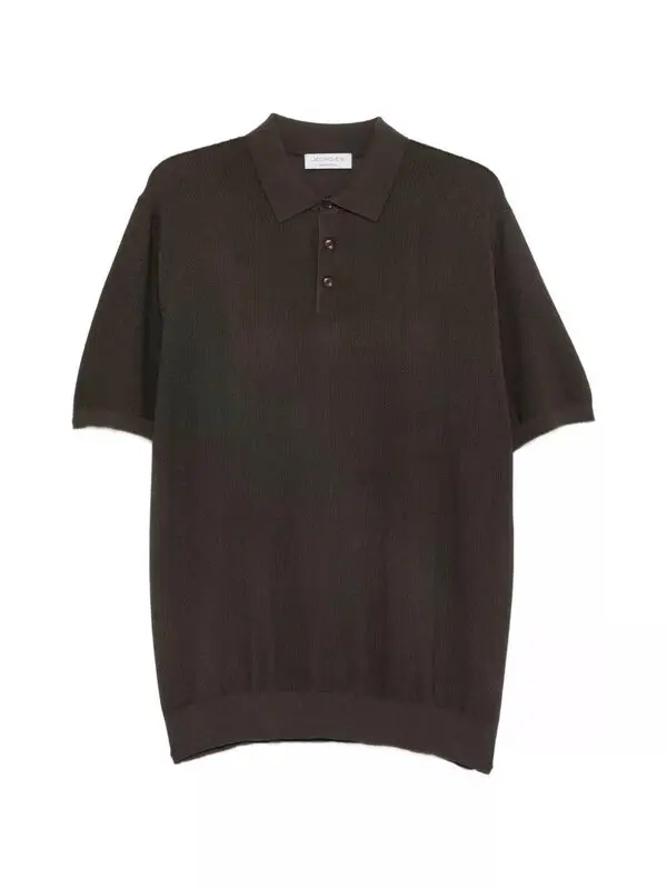 JEORDIE'S Fine-knit Short-sleeve Polo Shirt