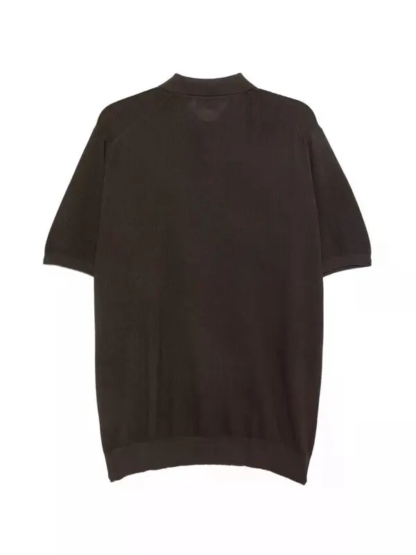 JEORDIE'S Fine-knit Short-sleeve Polo Shirt