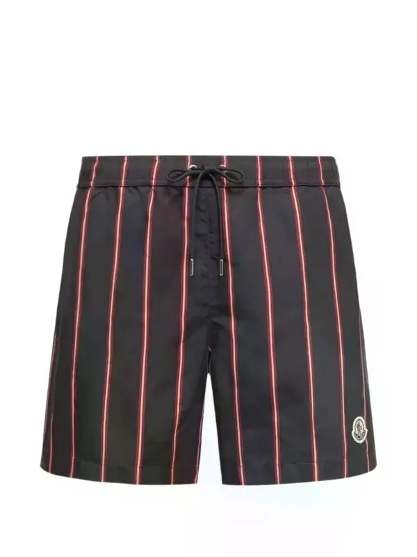 Moncler Striped Swim Shorts - Blue