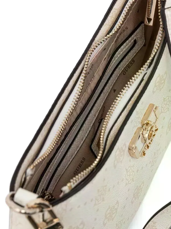 Guess Monogram-print Logo-plaque Tote Bag