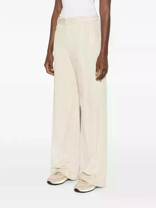 Brunello Cucinelli Wide-leg Corduroy Trousers - Neutrals