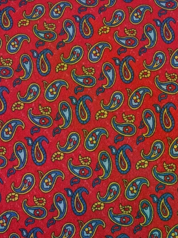 BONA FURTUNA Paisley Pattern Neck Tie - Red