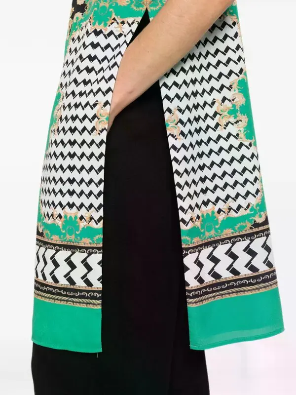 TWINSET Bead-embellished Baroque-print Top