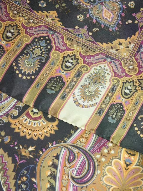Etro Paisley-motif Silk Scarf