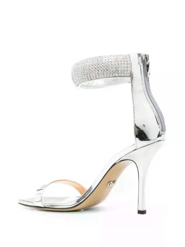 Mach & Mach Crystal Embellished Stiletto Sandals