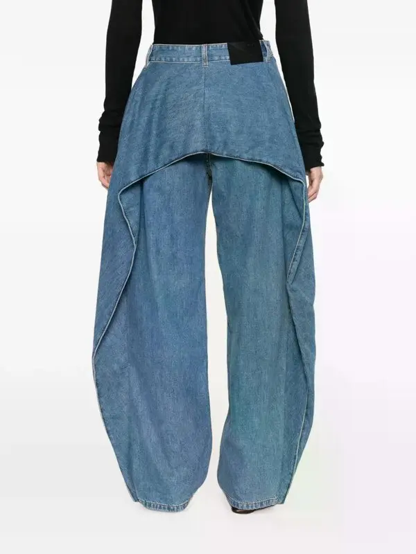 Loewe Contrast-trimmed Wide-leg Jeans
