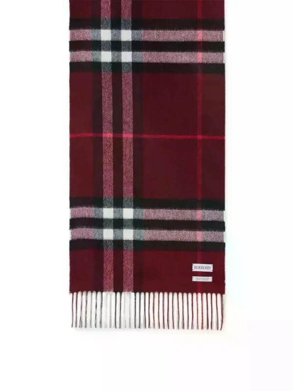 Burberry Giant Check-pattern Scarf - Red
