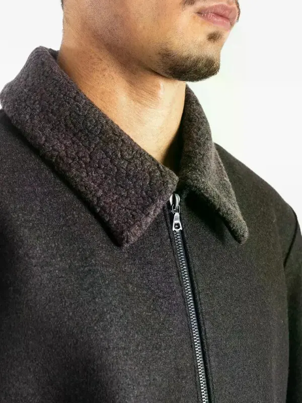 Harris Wharf London Golf Bouclé-collar Pressed-wool Jacket