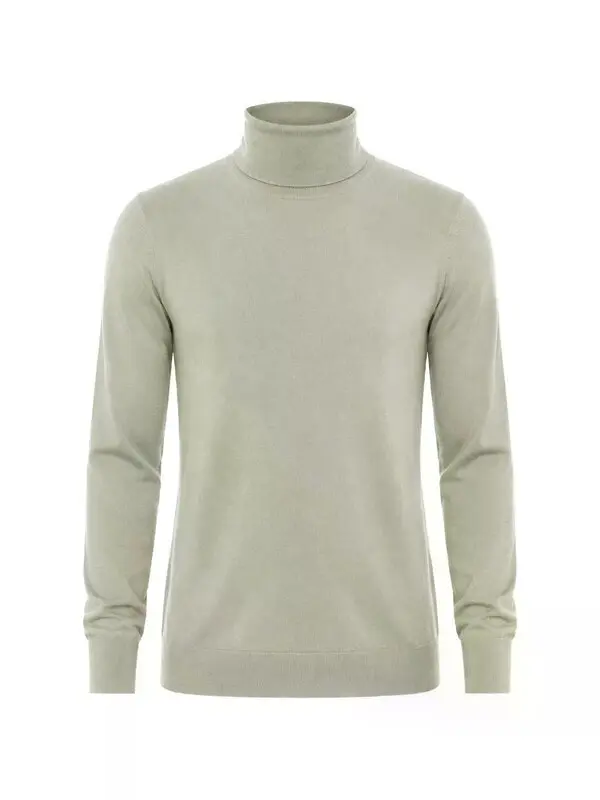 PAOLO PECORA Turtleneck Wool-blend Sweater - Green