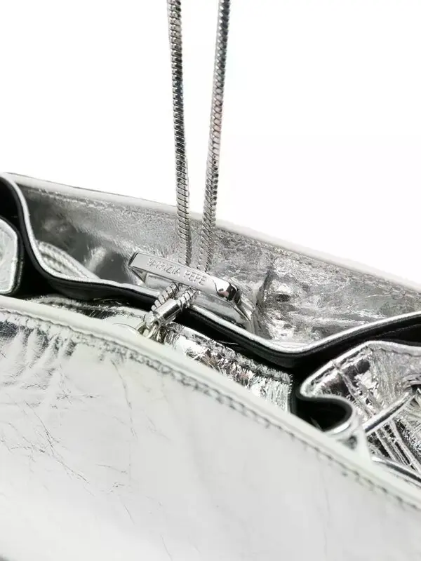 Patrizia Pepe Laminated Leather Clutch Bags